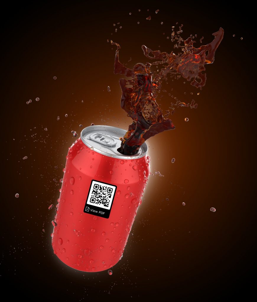 QR Codes on Bottles and Cans | QR Code Generator | QRCodeChimp.con