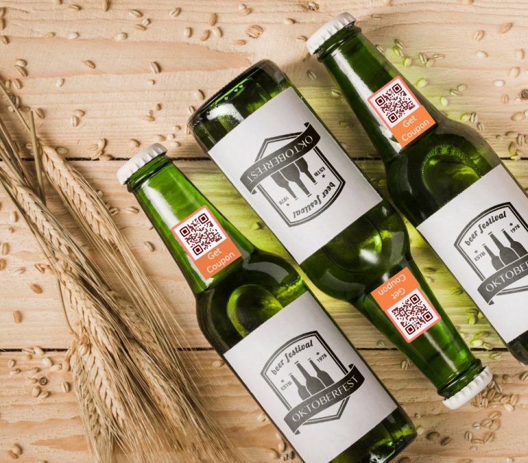 QR Codes on Bottles and Cans | QR Code Generator | QRCodeChimp.con