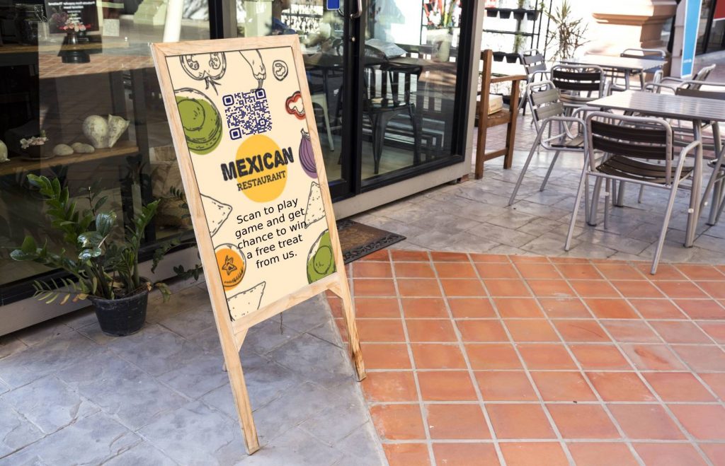 QR codes on shop boards | QR Code Generator | QRCodeChimp.com