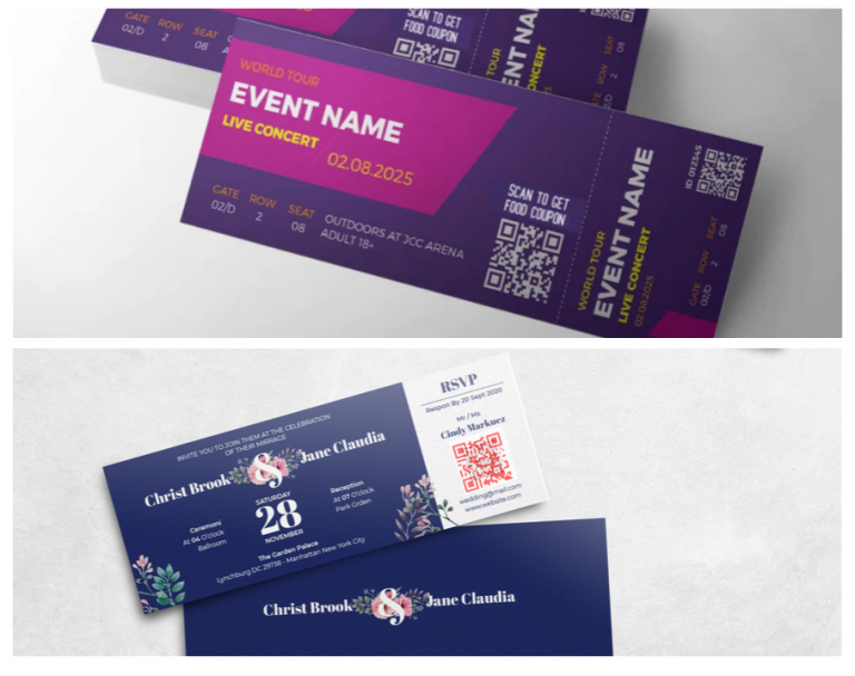 QR Codes on Tickets | QR Code Generator | QRCodeChimp.com