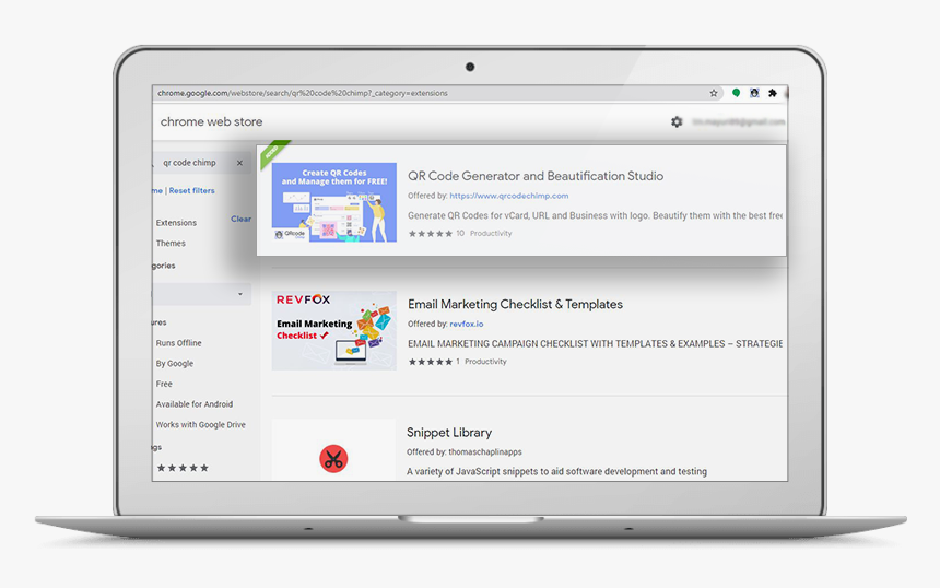 QR Code Generator Chrome Extension by QRCodeChimp - Free QR Code ...