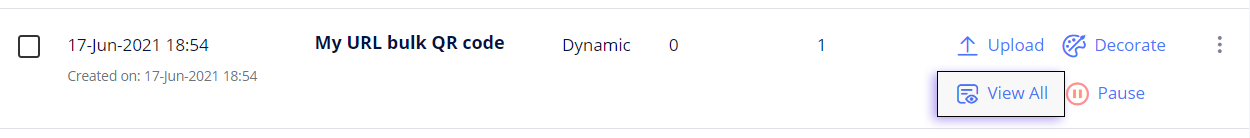 Bulk Upload QR Code Placeholder - Free QR Code Generator Online with Logo
