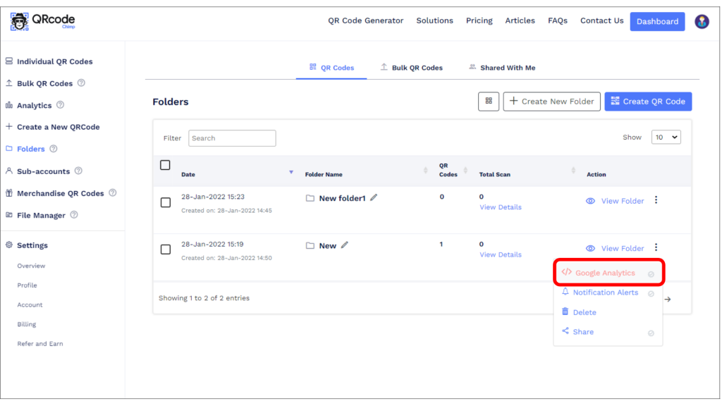 Introducing Folders for Your QR Code Platform - Free QR Code Generator ...