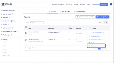 Introducing Folders for Your QR Code Platform - Free QR Code Generator ...