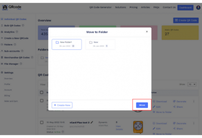 Tutorial: How to Organize QR Codes in Folders? - Free QR Code Generator ...