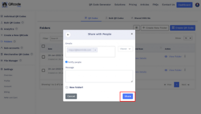 Tutorial: How to Share QR Code Folders with Multiple Clients? - Free QR ...