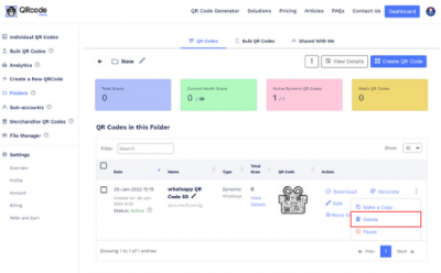 Tutorial: How to Organize QR Codes in Folders? - Free QR Code Generator ...