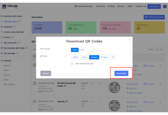 Tutorial: How to Use QR Code Bulk Upload? - Free QR Code Generator Online with Logo
