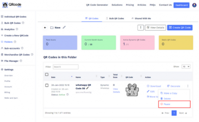 Tutorial: How to Organize QR Codes in Folders? - Free QR Code Generator ...