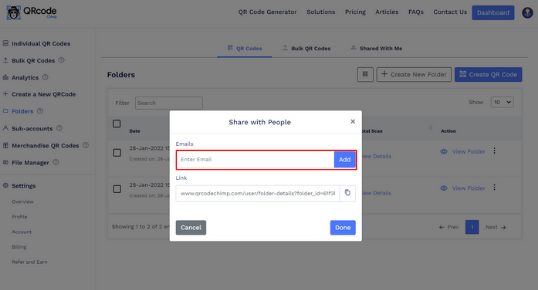 Tutorial: How to Share QR Code Folders with Multiple Clients? - Free QR ...