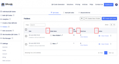 Tutorial: How to Organize QR Codes in Folders? - Free QR Code Generator ...