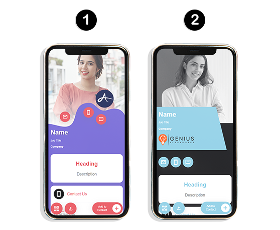 Digital Business Card Design Ideas for Different Industries