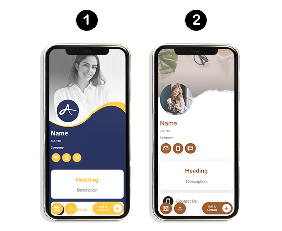 Digital Business Card Design Ideas for Different Industries