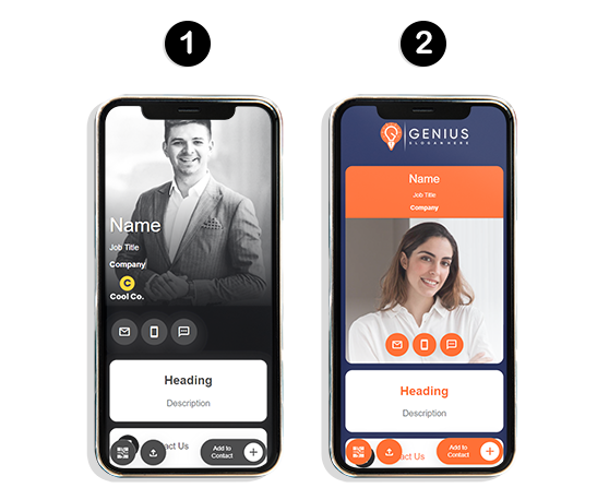Digital Business Card Design Ideas for Different Industries
