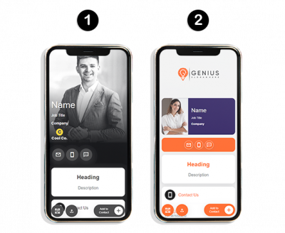 Digital Business Card Design Ideas for Different Industries