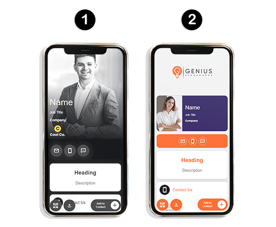 Digital Business Card Design Ideas for Different Industries