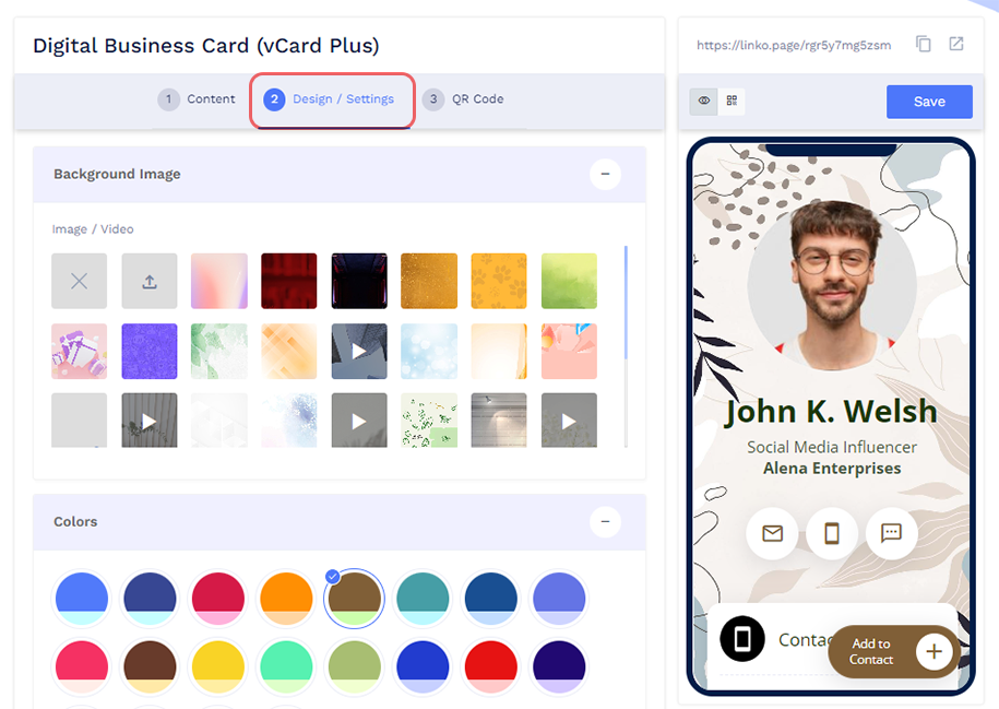 How to Create a Digital Visiting Card for Free? — QRCodeChimp