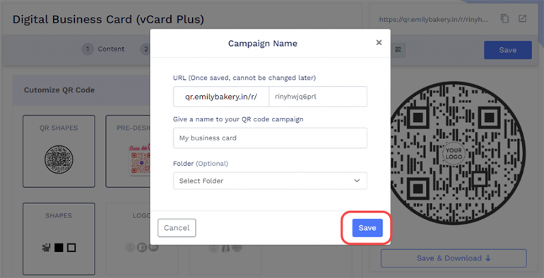 How to Create a Digital Visiting Card for Free? — QRCodeChimp