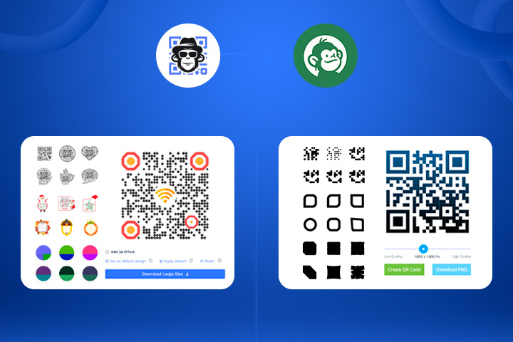 QRCodeChimp vs QRCode Monkey: ¿Cuál es mejor?
