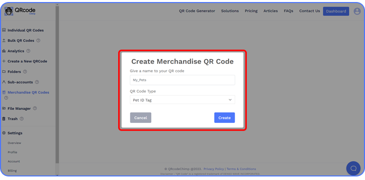 How to Create and Print a Pet ID Tag QR Code — QRCodeChimp