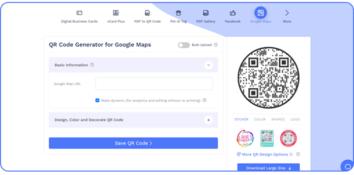 Wie erstelle ich einen Google Maps-QR-Code? — QRCodeChimp