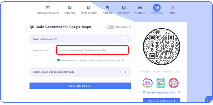 How to Create a Google Maps QR Code? — QRCodeChimp