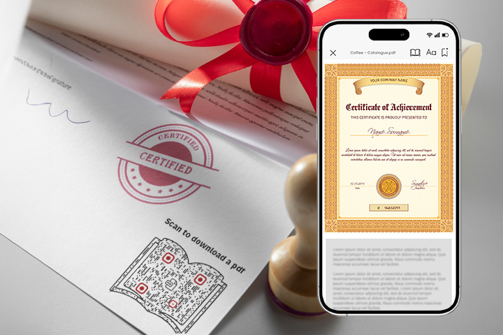 Uses of PDF QR Codes in different sectors.