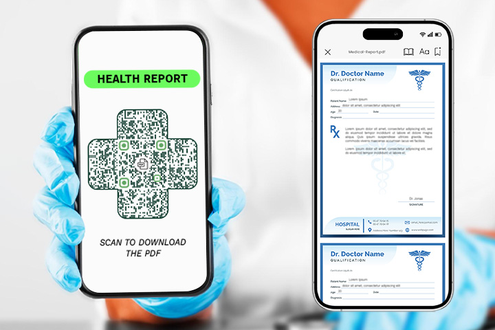 Uses of PDF QR Codes in different sectors.