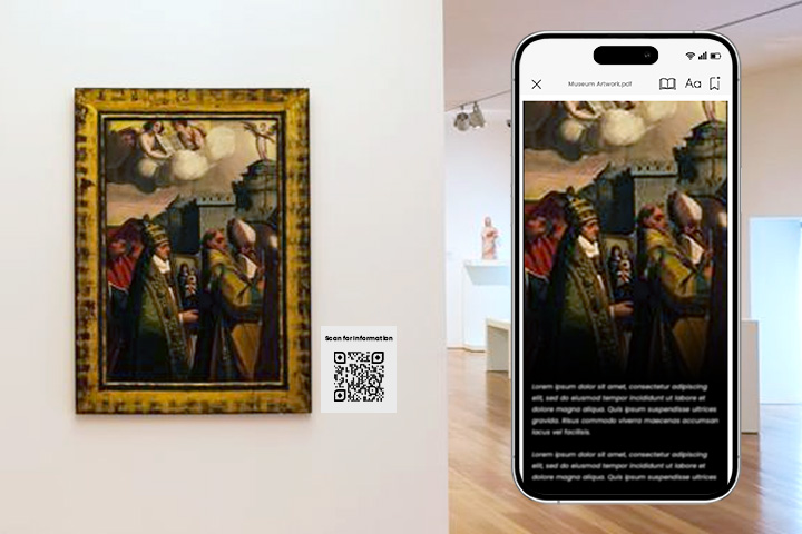 Uses of PDF QR Codes in different sectors.