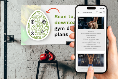 PDF QR Codes for Personalized Diet and Workout Plans