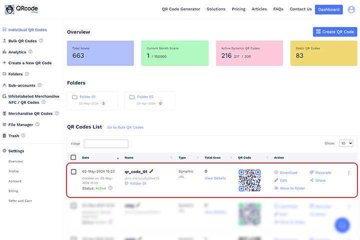 Streamline Your QR Code Management with QRCodeChimp Folders