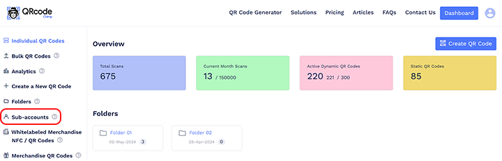 Enhance QR Code Management with Multiple Sub-Accounts