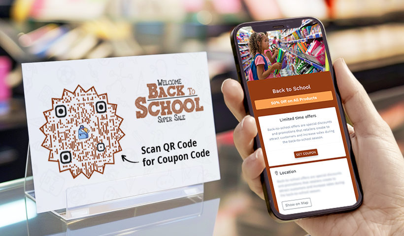 Back-to-school marketing ideas using QR code