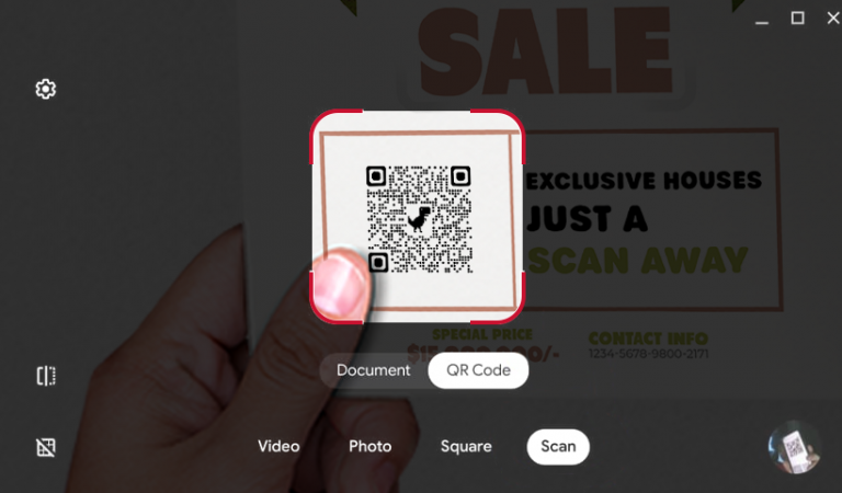 How to generate and scan a QR code on a Chromebook