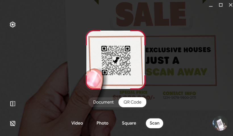 How to generate and scan a QR code on a Chromebook