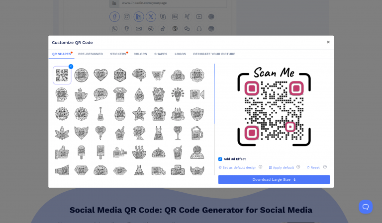 How to Create One QR Code for All Social Media Accounts?