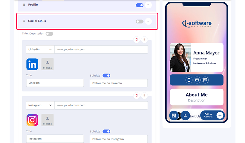 How to Add Social Media Links to Business Cards