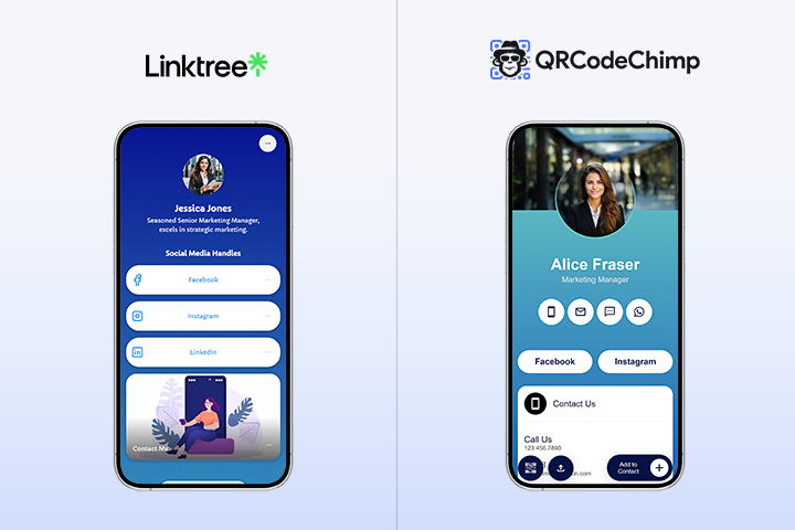 Beste kostenlose Alternative zu Linktree QR-Codes: Meet QRCodeChimp